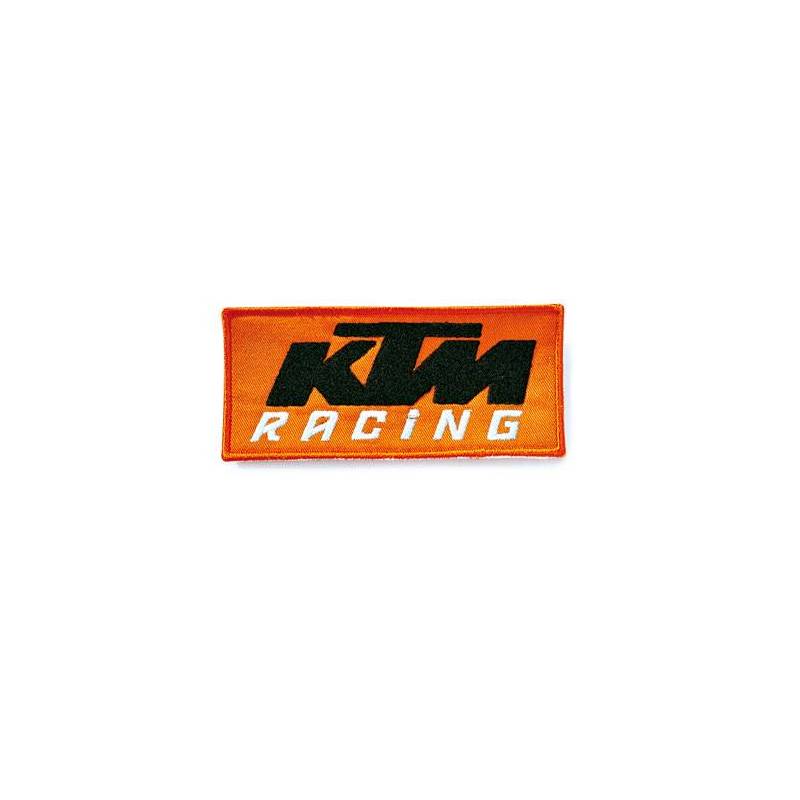 KTM BADGE ORANGE : Logo brodé à coudre. 11 x 5 cm﻿ - KTM Kuttler Motos